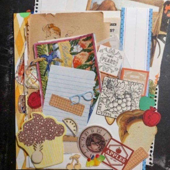 Other | Junk Journal Kit Vintage Textbook Pages Food Farming Garden ...